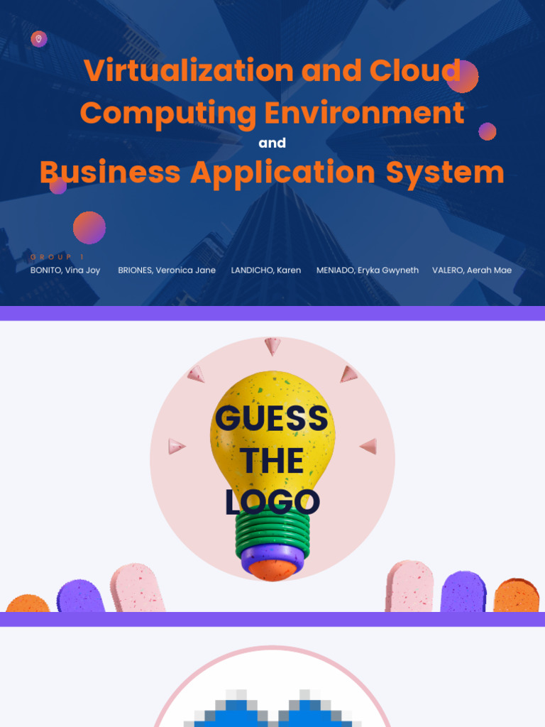 ISAD GROUP 1 Virtualization and Cloud Computing Environment and Business Application System 1 ...