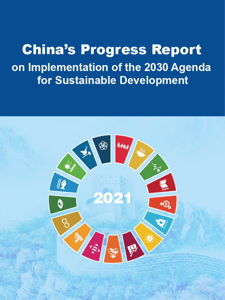 China's Progress Report: On Implementation of The 2030 Agenda For ...