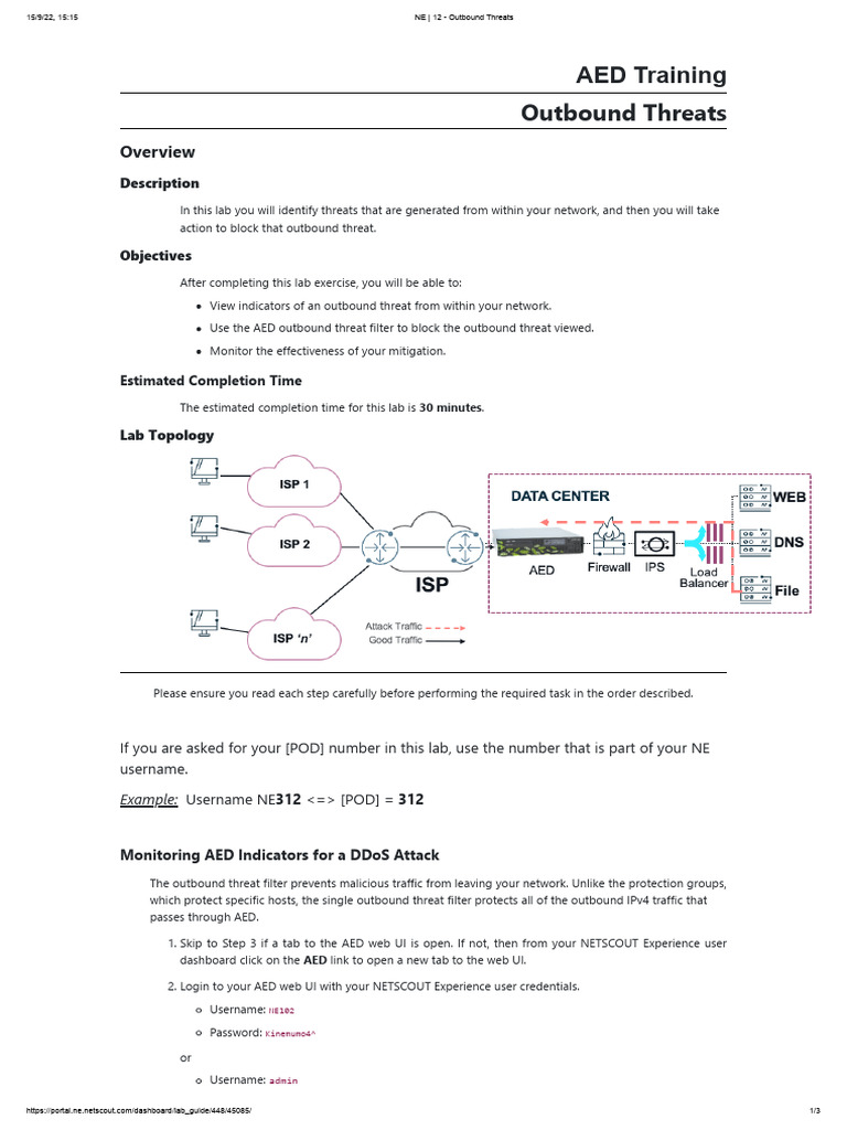 NE - 12 - Outbound Threats | PDF | User (Computing) | Computing