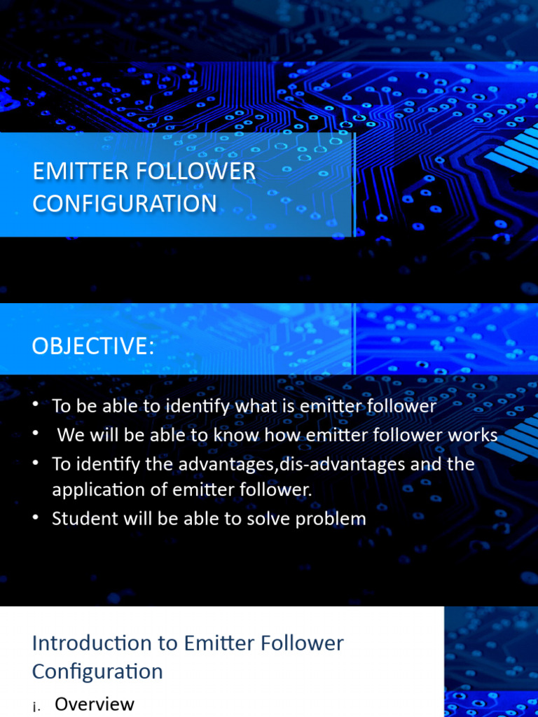 Emitter Follower Configuration.1 | PDF | Bipolar Junction Transistor ...