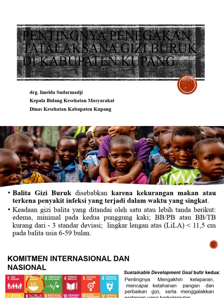 Materi Ibu Kabid Kesmas Pedoman Tatalaksana Gizi Buruk | PDF