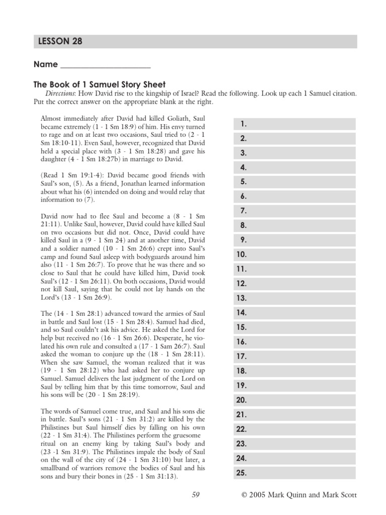 David's Rise and Saul's Fall in 1 Samuel | PDF