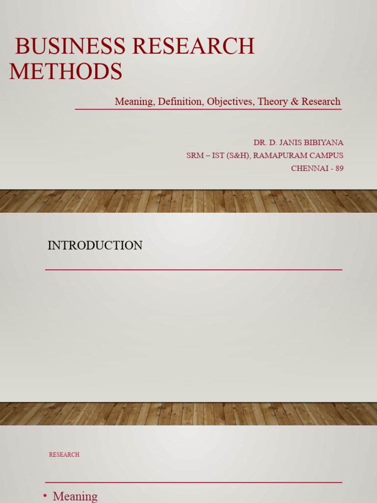 Business Research Methods | PDF