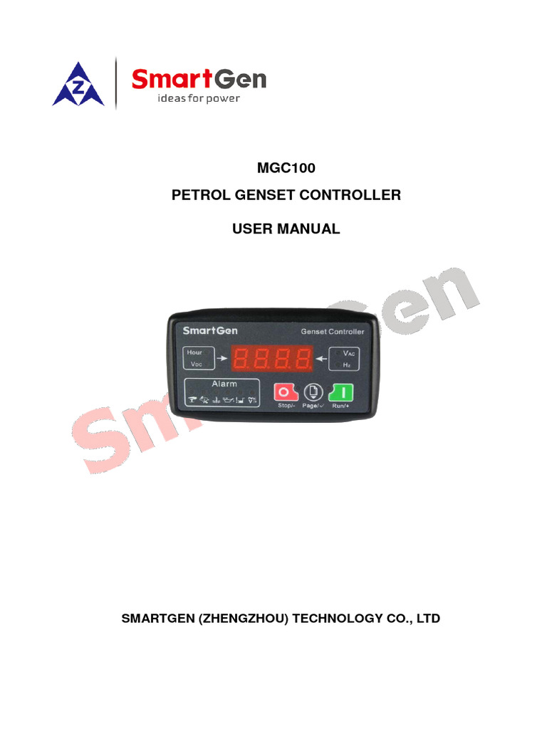 SmartGen MGC100 User Manual | PDF | Electronics | Electrical Engineering