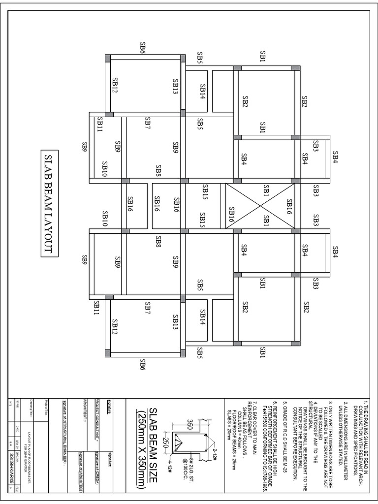 Slab Beam Plan | PDF | Civil Engineering | Structural Engineering