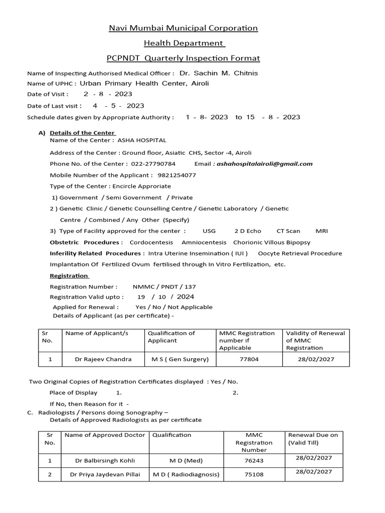 ASHA Report Format Revised | PDF | Health Care | Clinical Medicine