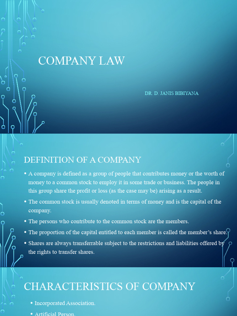 Company Law | PDF