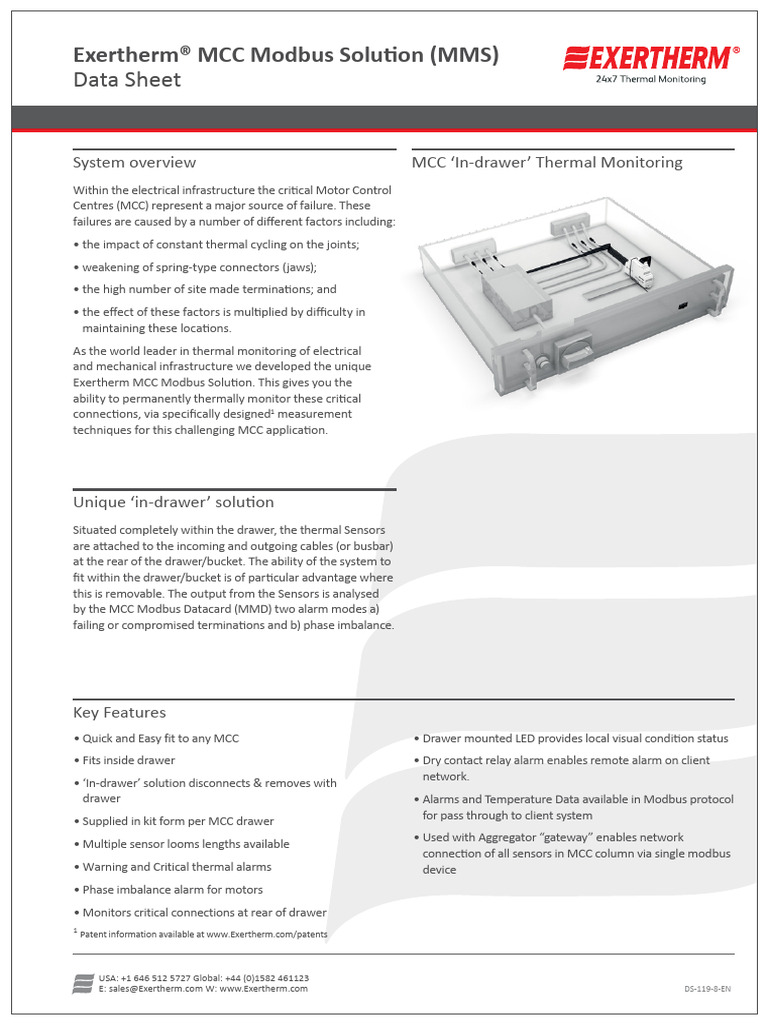 DS-119-8-EN - Exertherm - IEC LV MCC Modbus Solution Datasheet | PDF ...