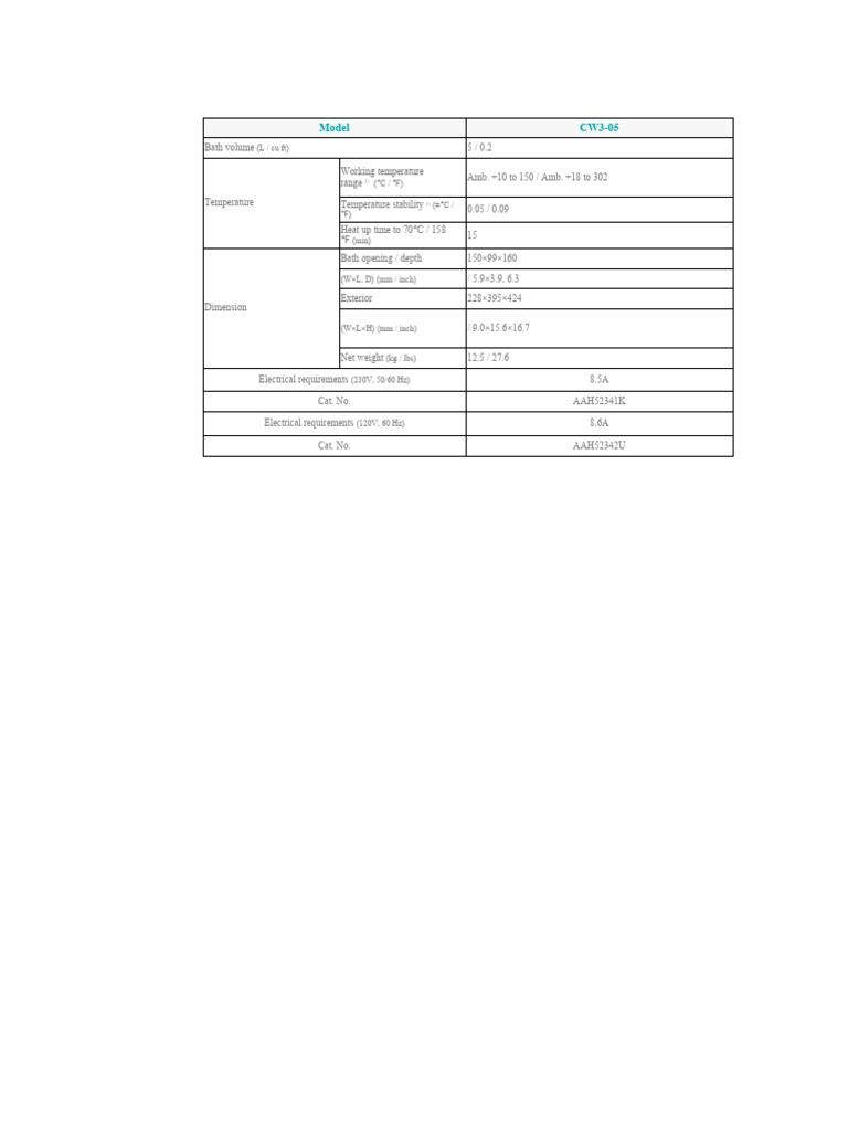 Spek Heating Bath Circulator CW3!10!05!20!30 | PDF