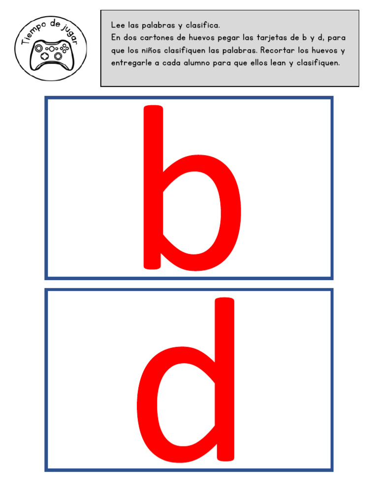 1. iniciar con juego de huevos, para clasificar palabras | PDF