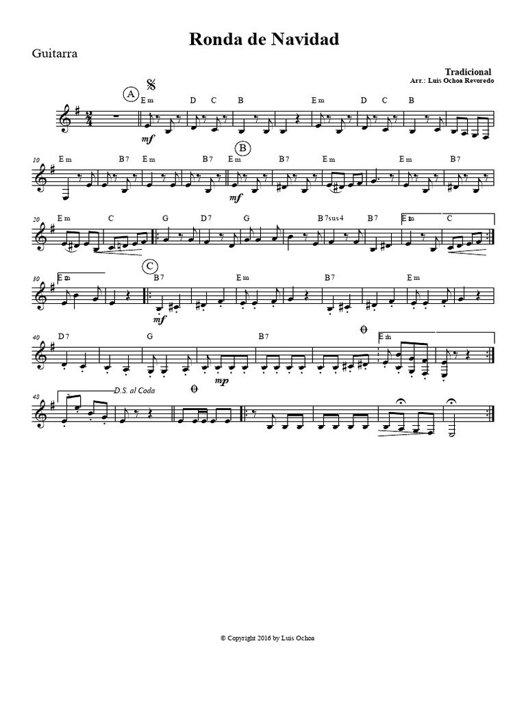 Ronda De Navidad Ea8 2023 Partes Pdf