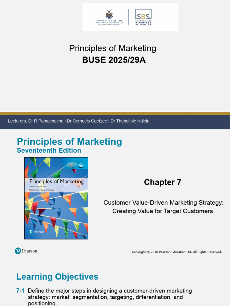 Chapter 7_Principles of Marketing 2023 | PDF | Market Segmentation | Competitive Advantage