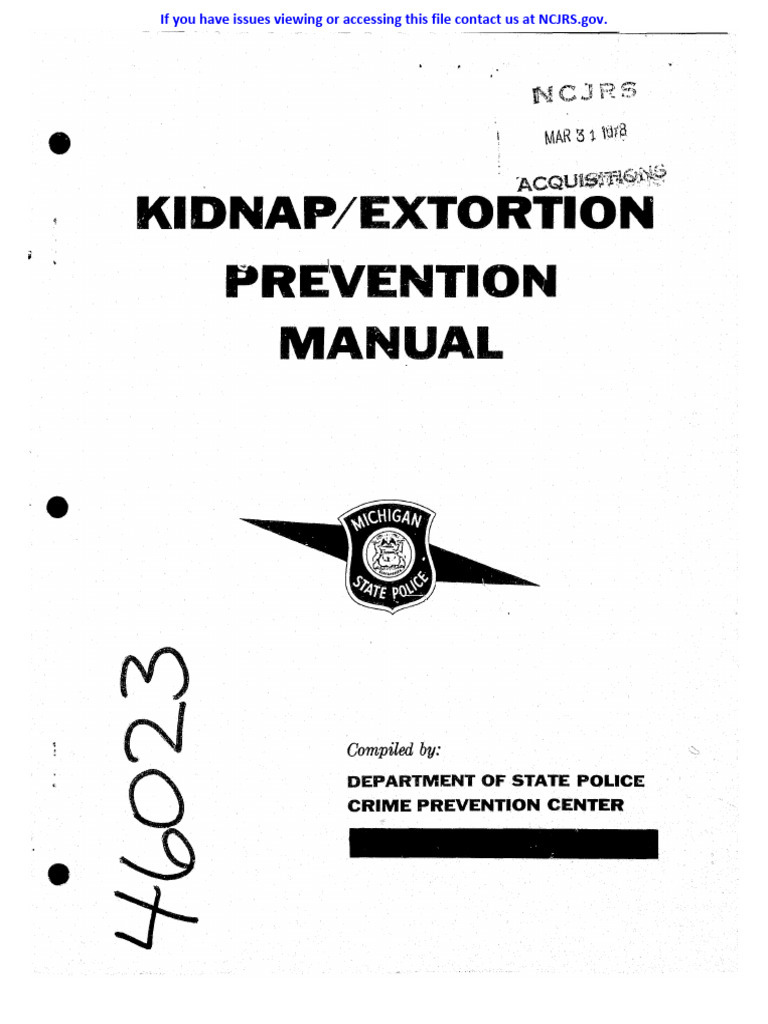 Kidnap Extortion Prevention Manual | Download Free PDF | Window | Door
