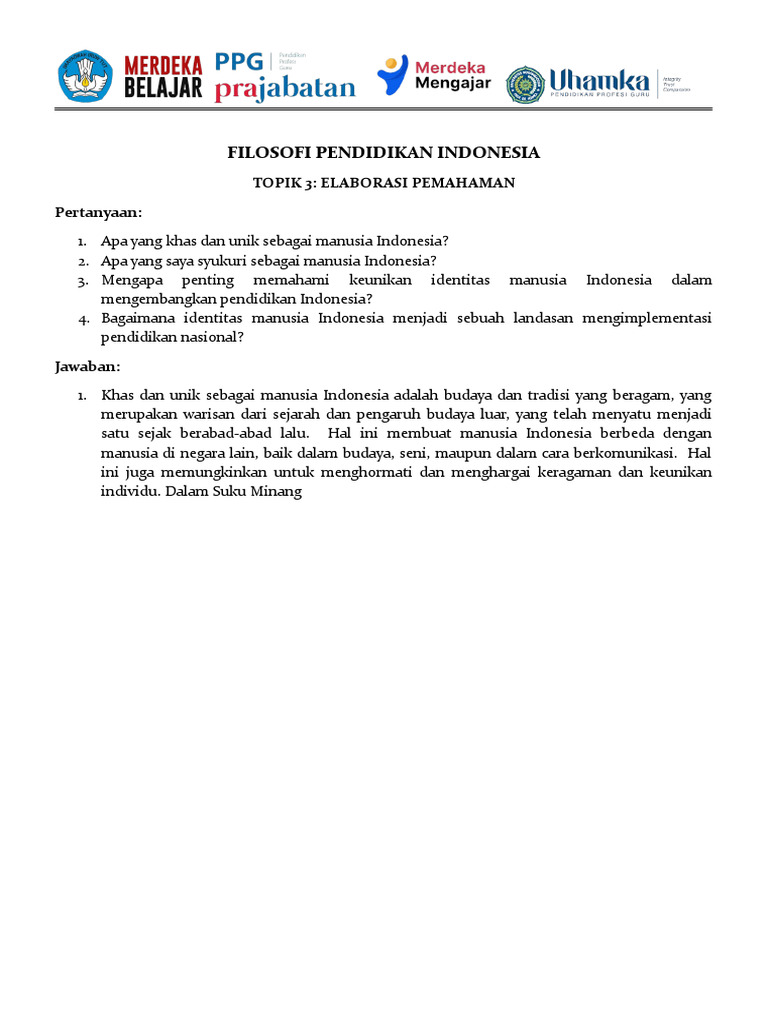 ELaborasi Topik 3 FPI | PDF