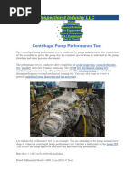 Pump Performance Test Procedure | PDF | Flow Measurement | Pump