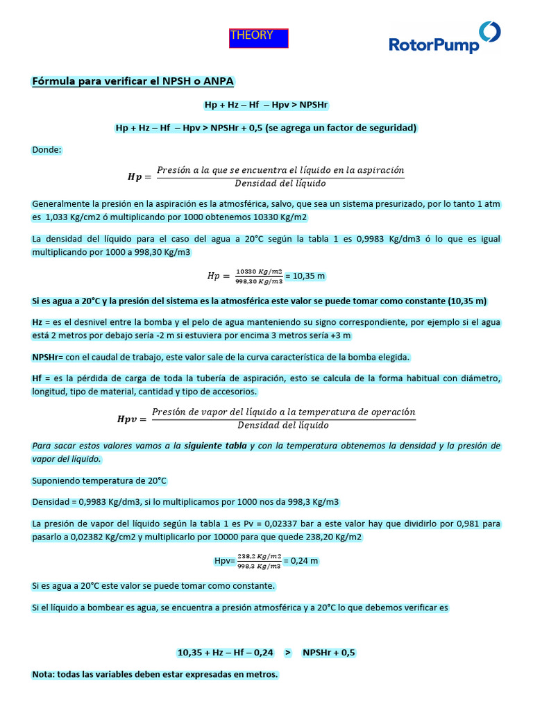Formula Calculo Anpa - (OK) | PDF