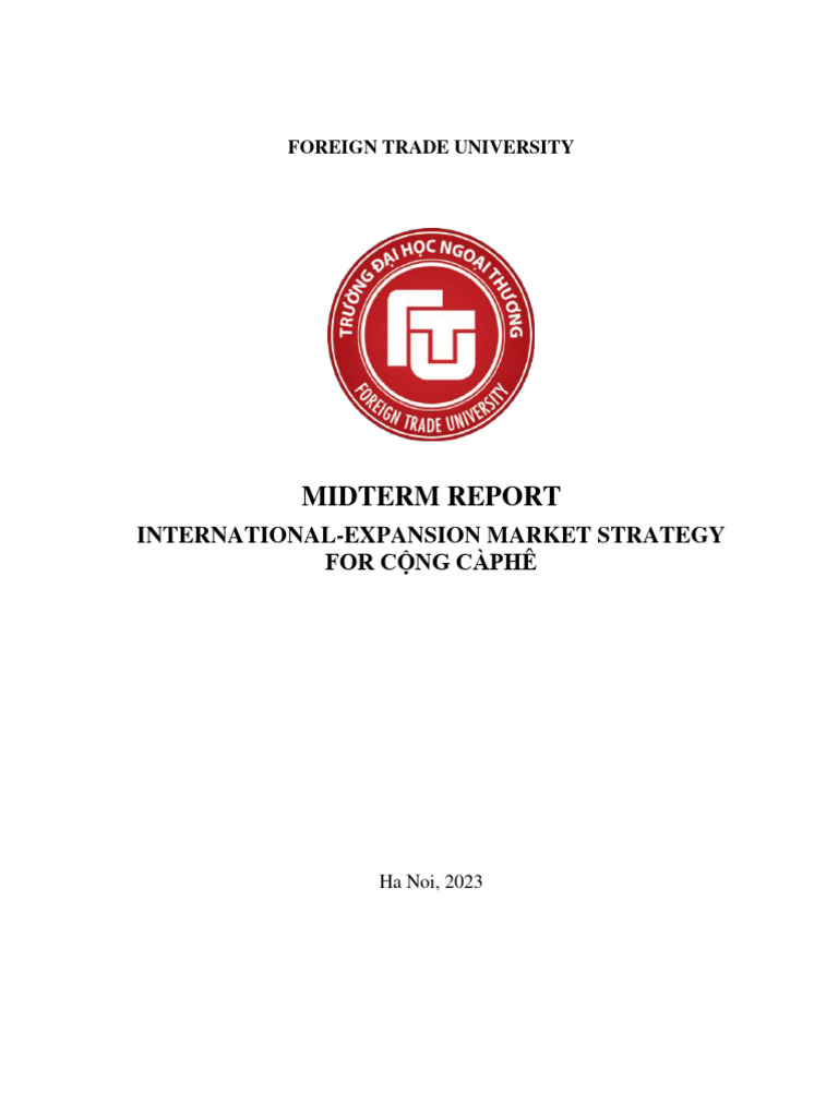 International Marketing Report EXEMPLAR | PDF | Coffee | Purchasing Power Parity