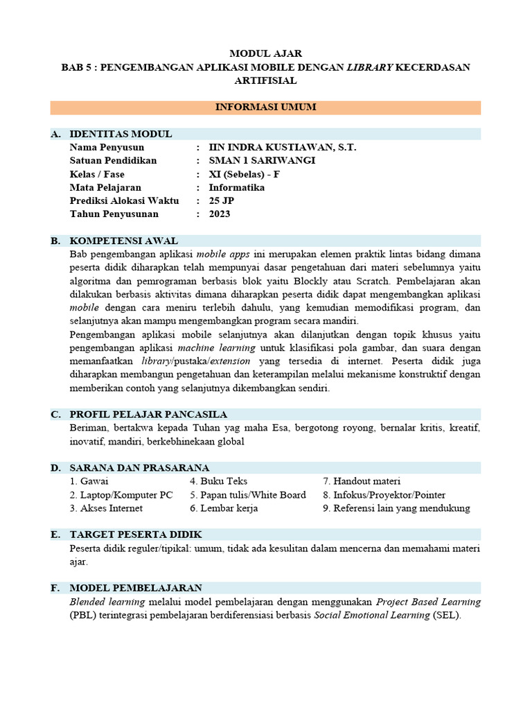 Informatika Bab 5 - Pengembangan Aplikasi Mobile Dengan Library ...