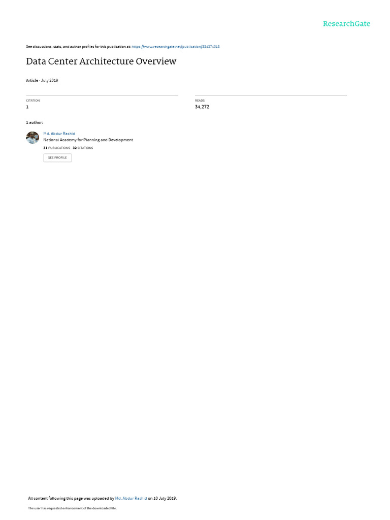Data Centre Article | PDF | Data Center | Information Technology Management