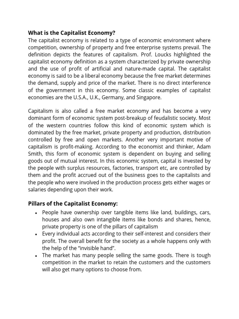 Capitalism: A Guide for Students | PDF | Capitalism | Economic System
