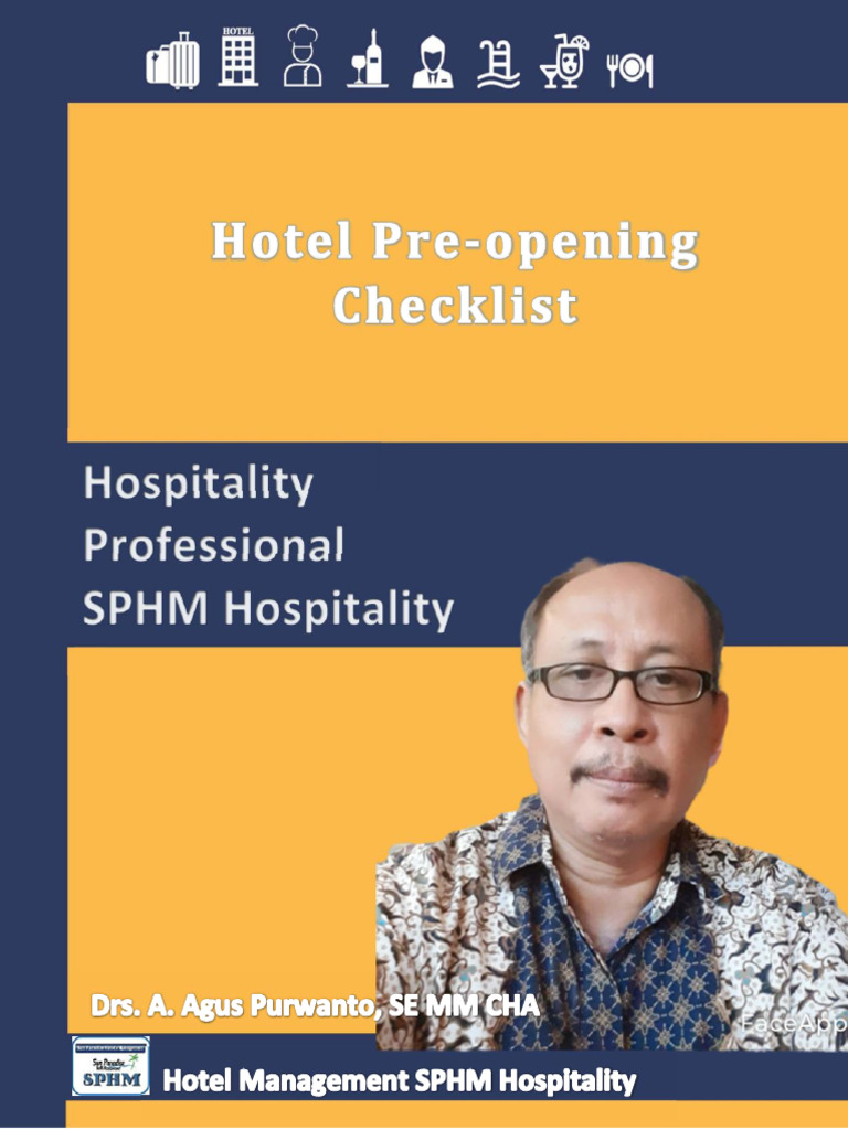 SPHM - Hotel Pre-Opening Checklist | PDF