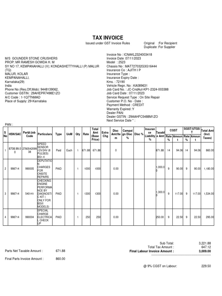 Consolidated Invoice-156 | PDF | Economies | Government Finances