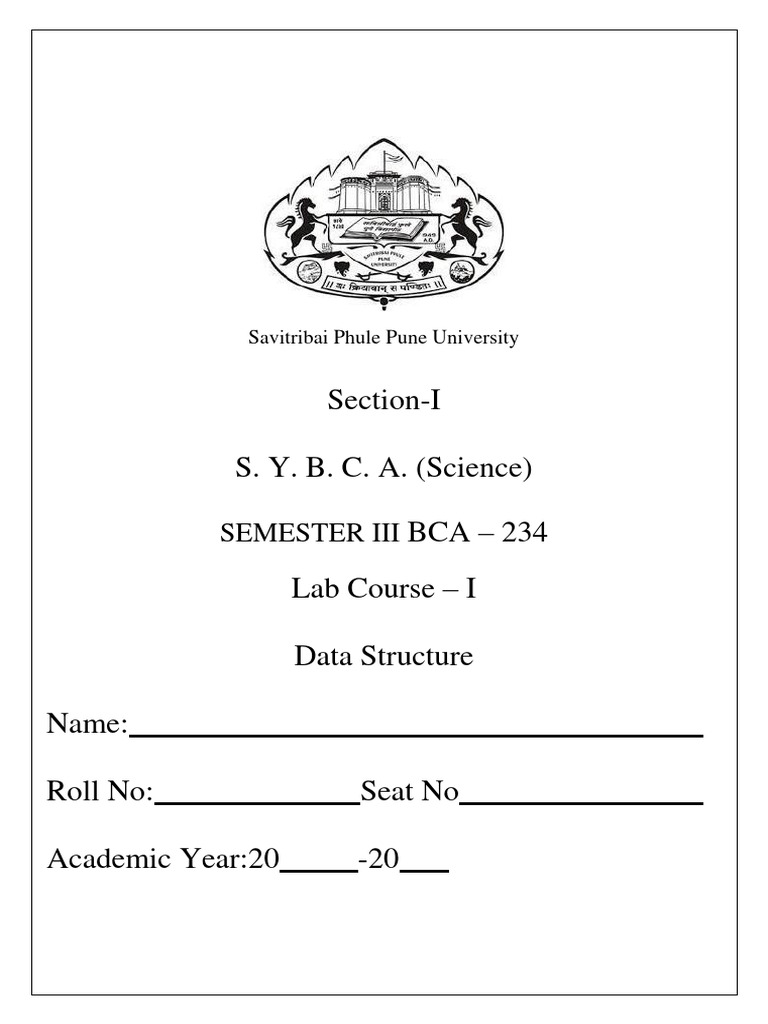 BCA-234 Data Structures Laboratory | PDF | Vertex (Graph Theory) | Algorithms And Data Structures