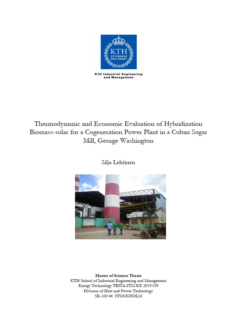 Cogeneration of Power in Sugar Mill | Download Free PDF | Sugarcane | Cogeneration