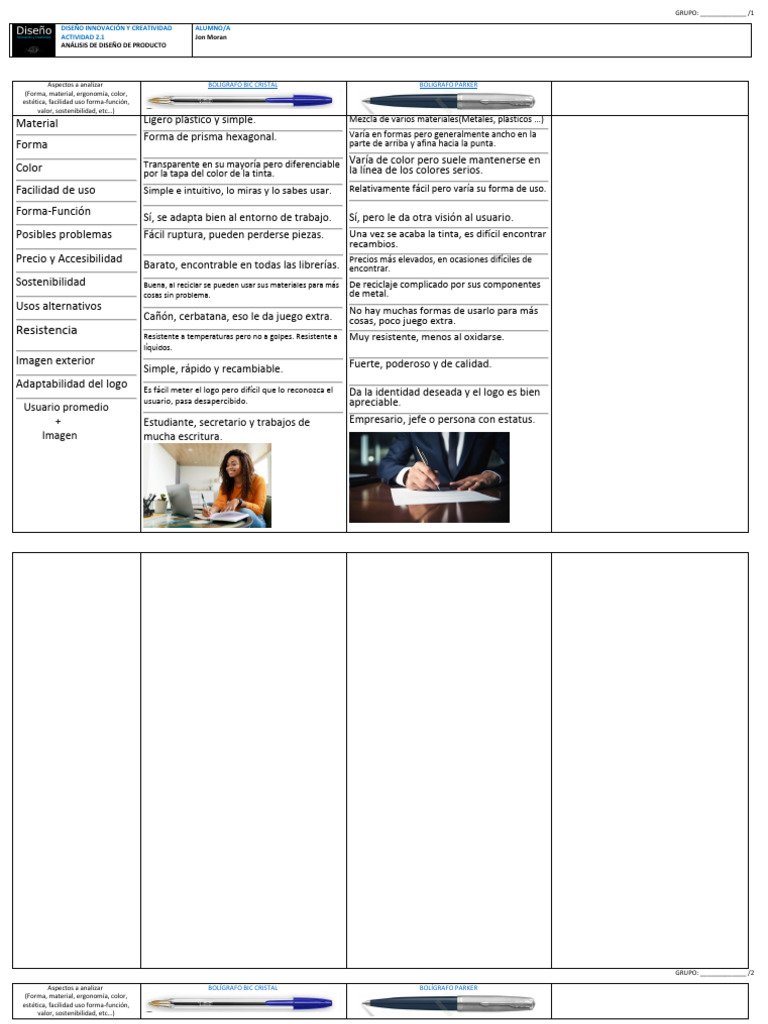 ACT 2_1_A_ANÁLISIS COMPARATIVO PRODUCTO_INDIVIDUAL(3) | PDF | Factores ...