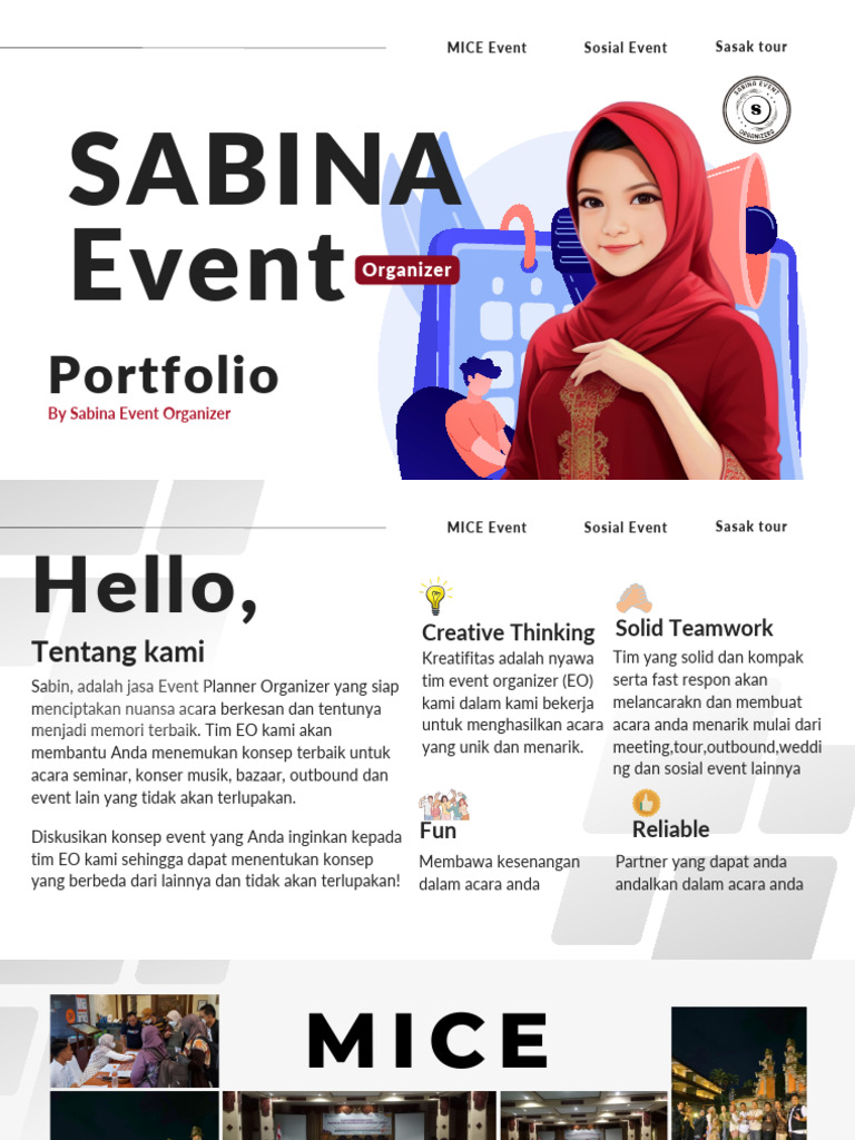 Portofolio Sabina Event Organizer | PDF