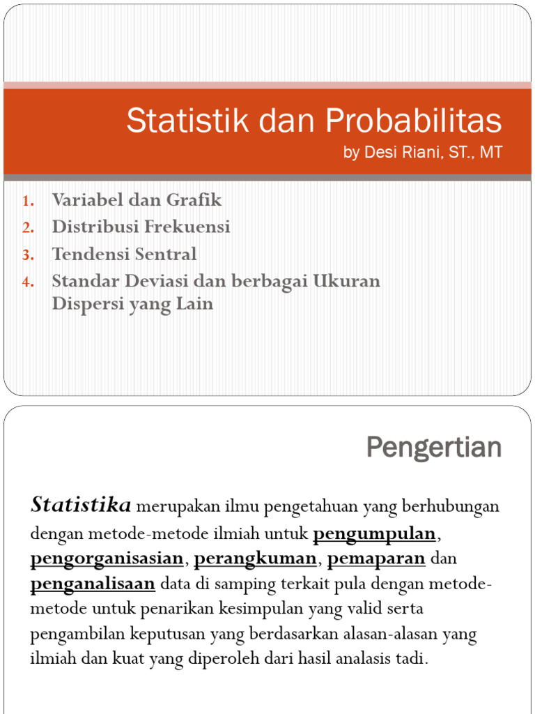 Statistik Dan Probabilitas (Variabel Dan Grafik) | PDF