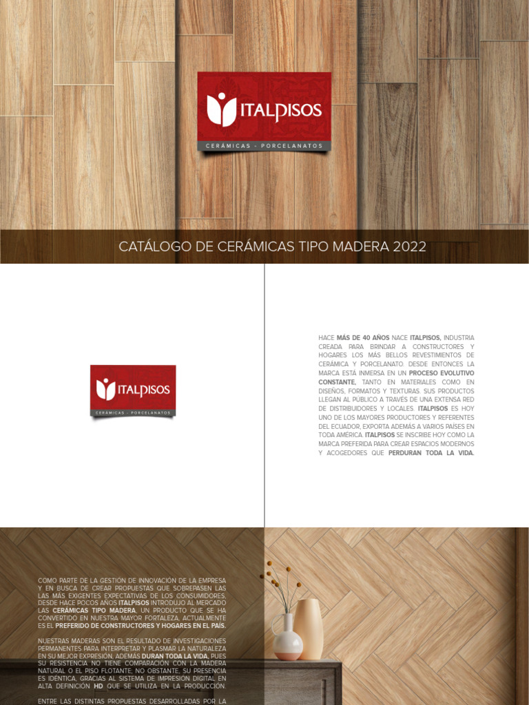 Catalogo Maderas Italpisos 2022 Out (1) | PDF | Cerámica | Marca