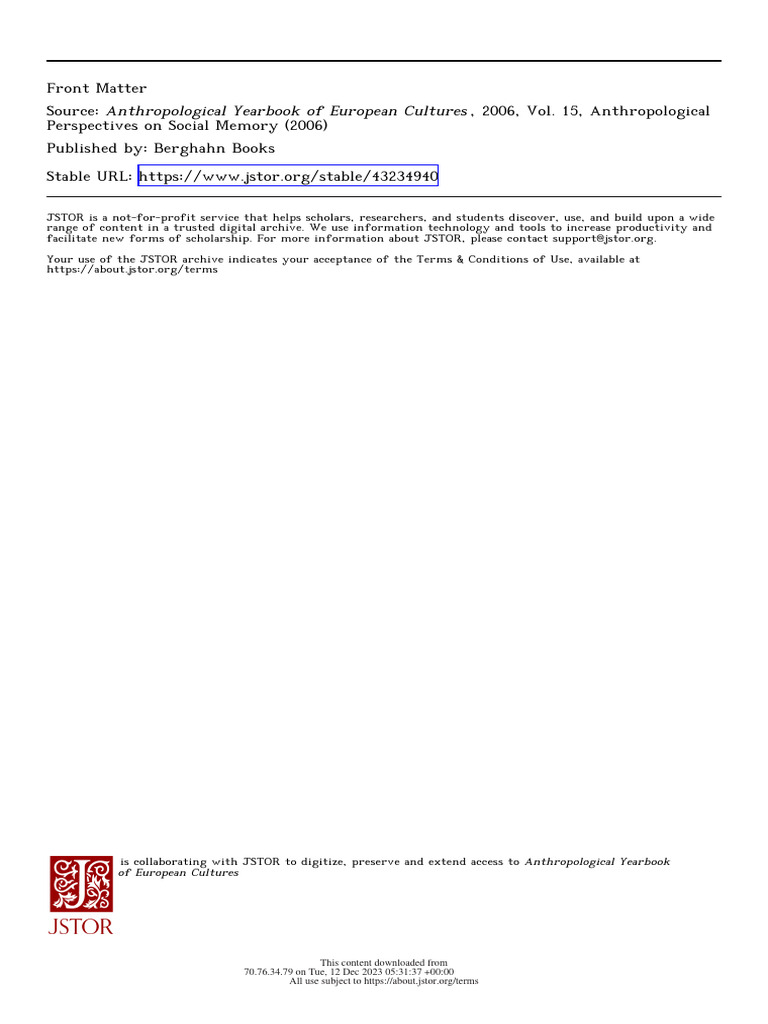 FrontMatter 2006 | PDF | Information Science | Computing
