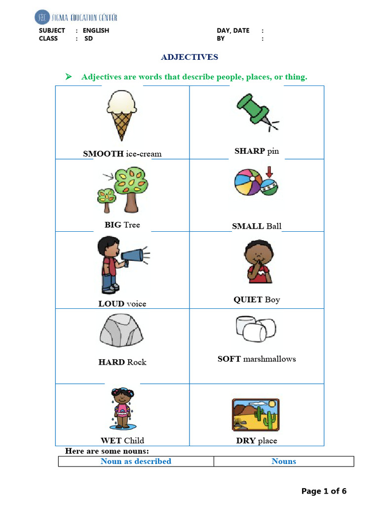 ADJECTIVES | PDF | Adjective | English Language