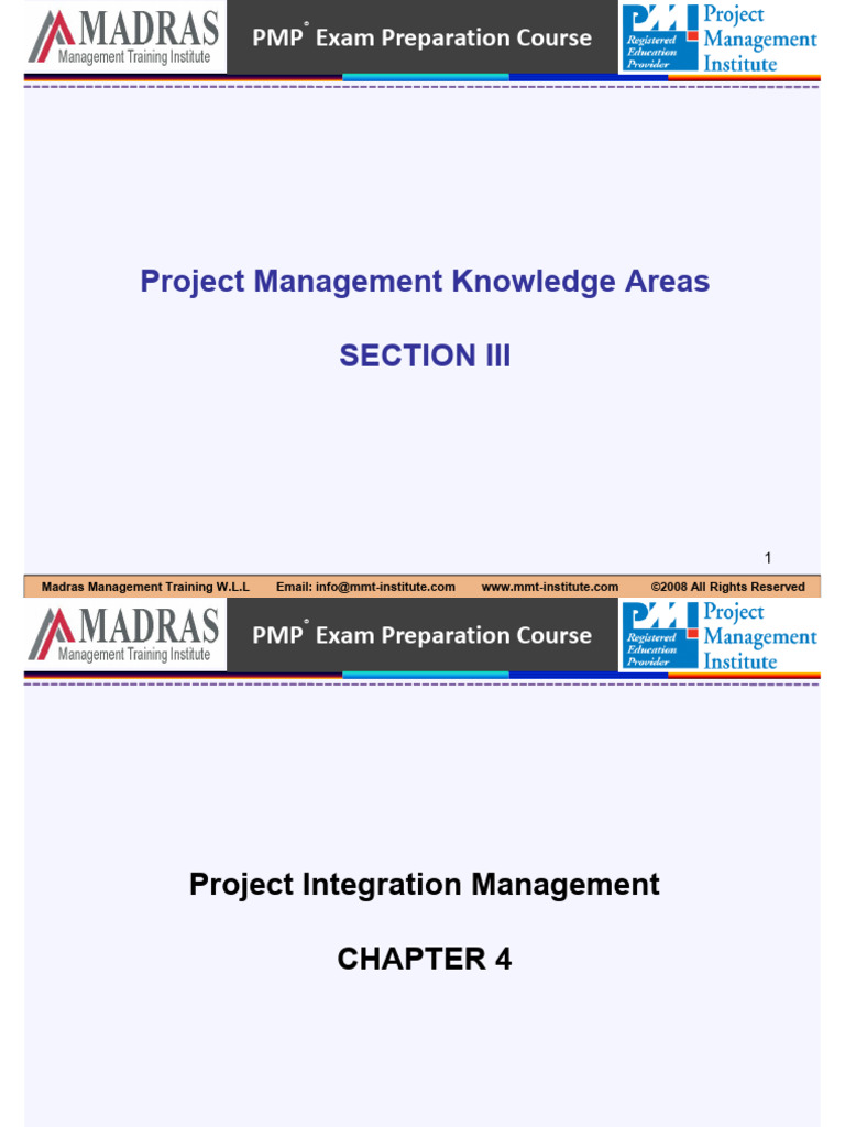 02 Project Integration Management | PDF | Expert | Project Management
