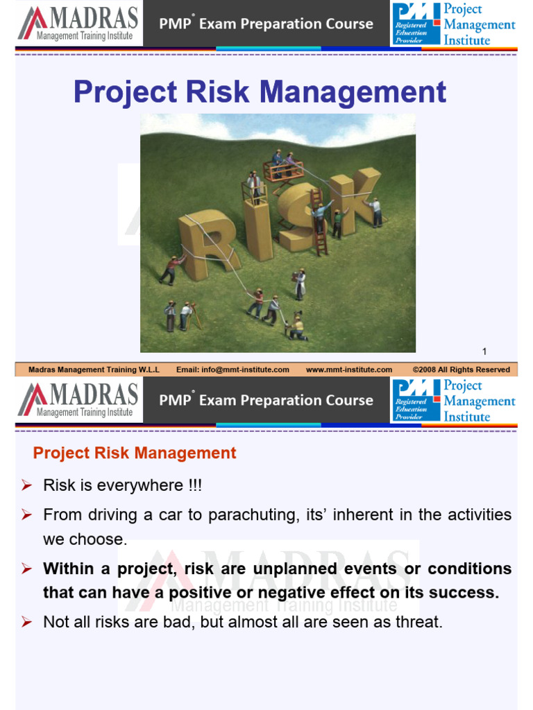 09 Project Risk Management | PDF | Risk | Risk Management