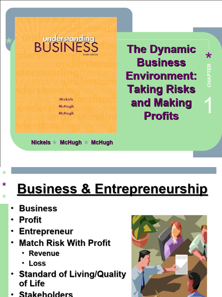 The Dynamic Business Environment Taking Risks and Making Profits | PDF ...
