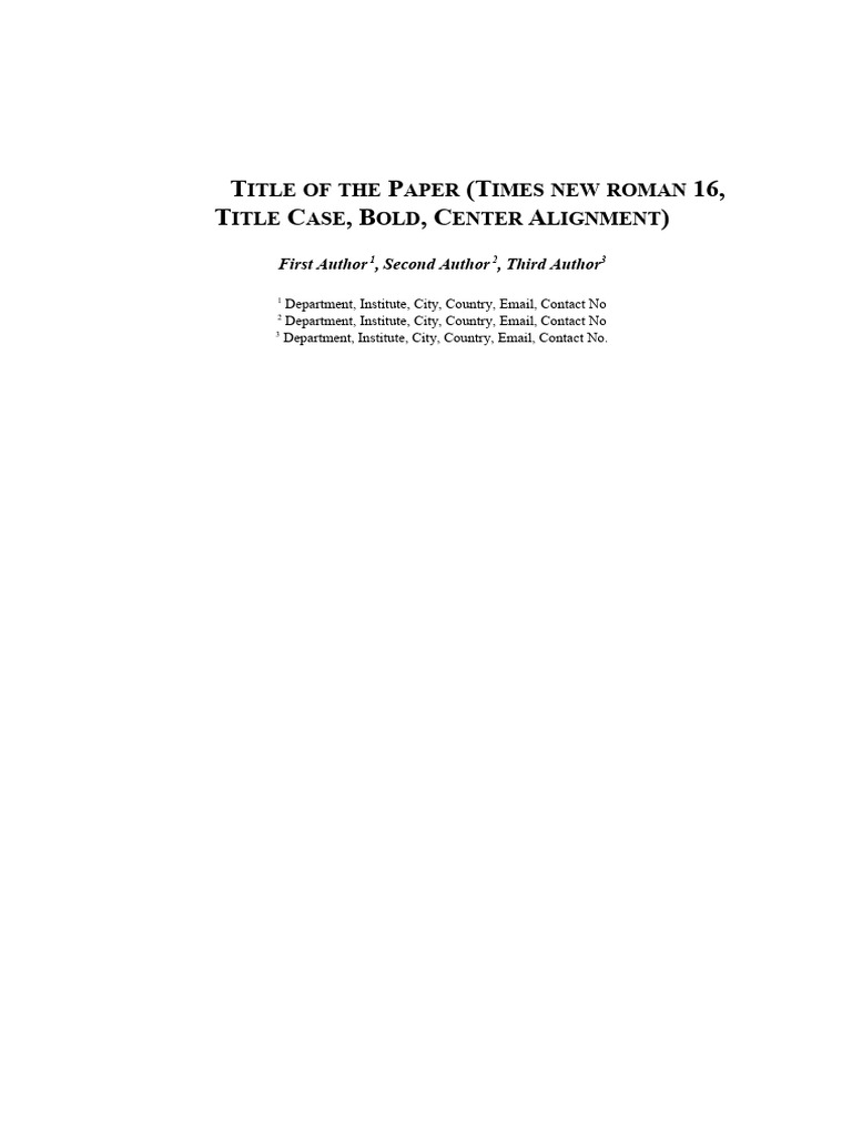 ICRAME 2024 Paper Template | PDF | Times New Roman | Document