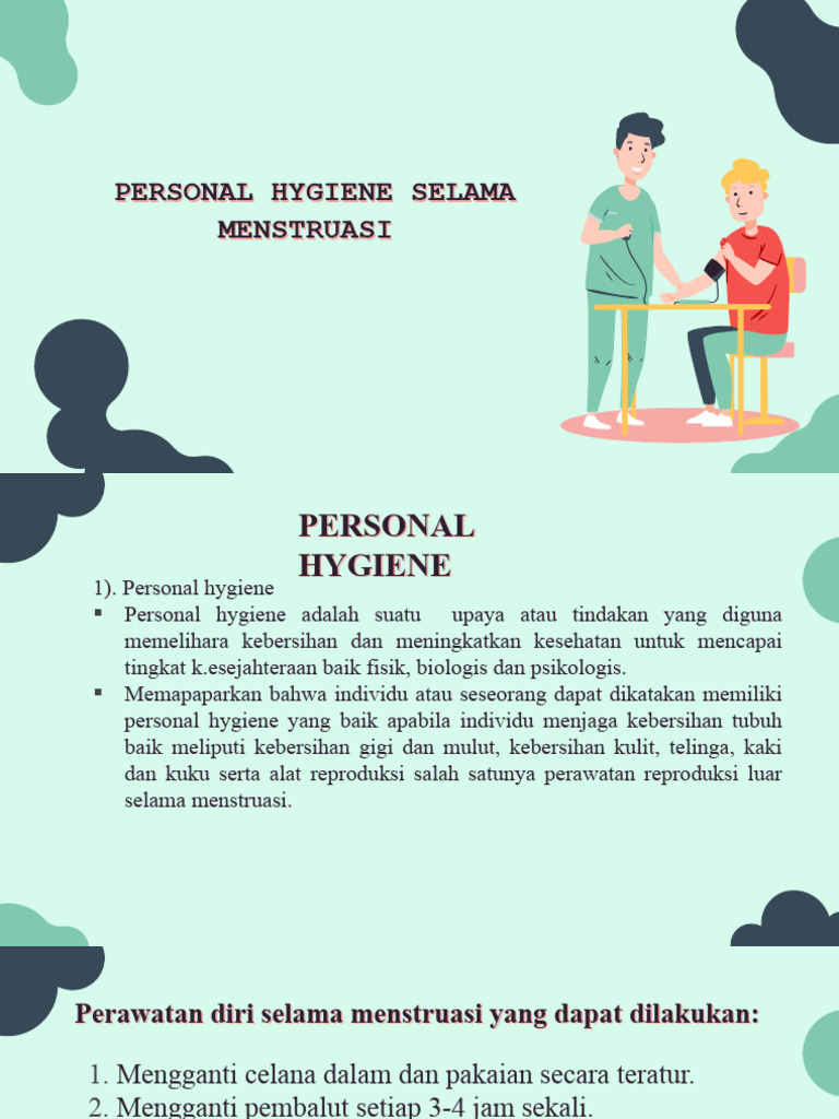 Ppt Personal Hygiene Saat Menstruasi | PDF