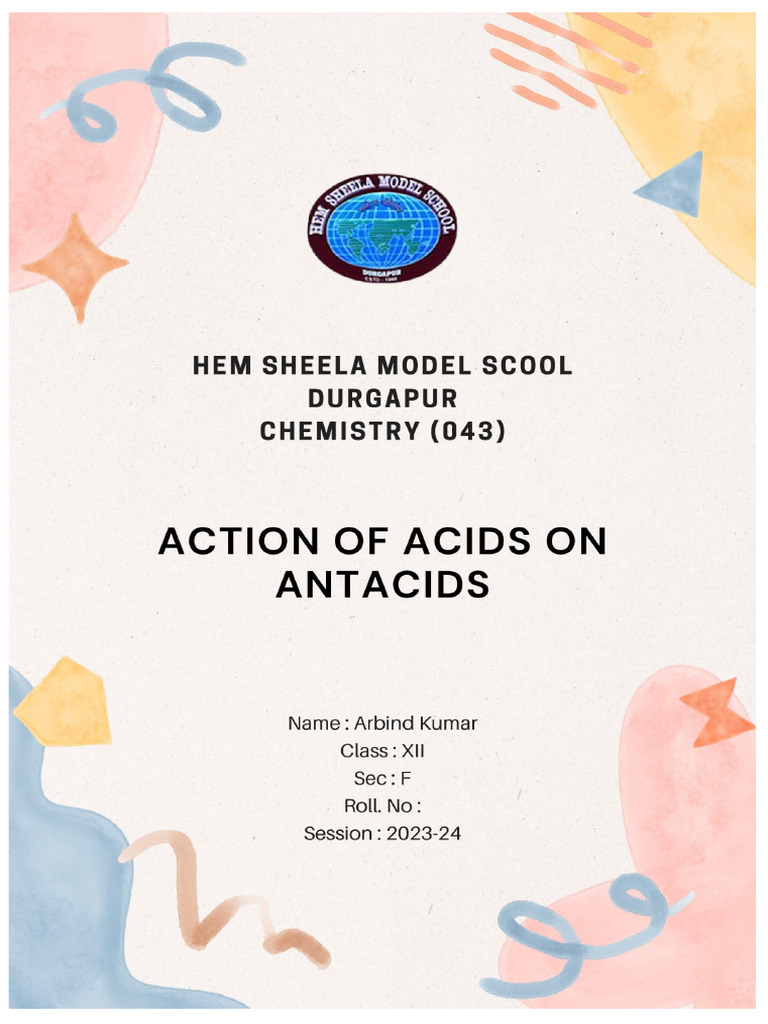12 F Group 5 Chem Project Final Draft | PDF | Magnesium | Acid