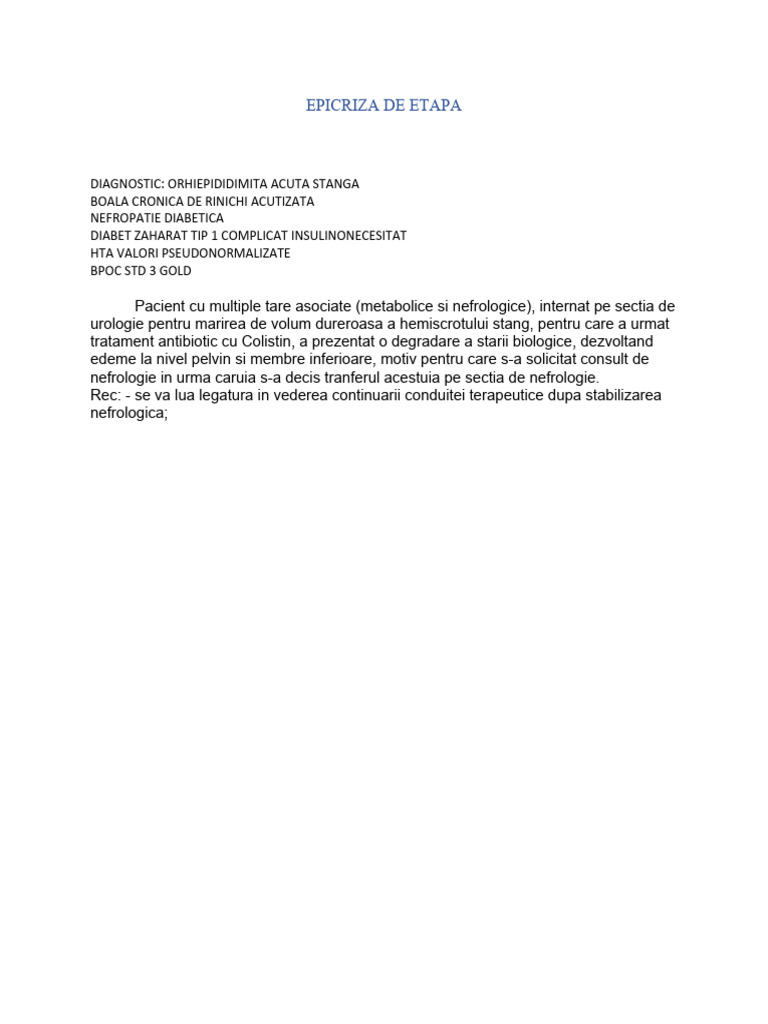 Epicriza de Etapa | PDF