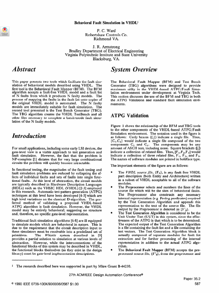 Fault Simulation | PDF