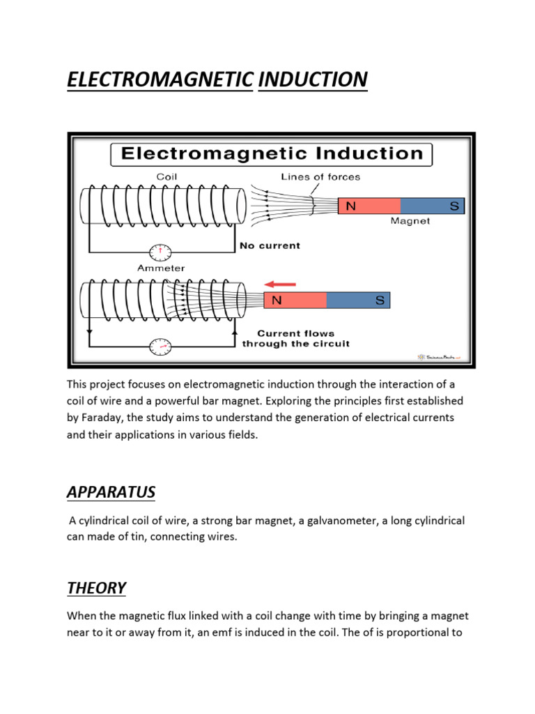 Electromagnetic Induction Basics | PDF | Electromagnetic Induction | Inductor
