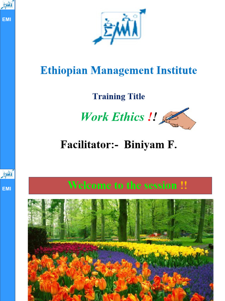 Work Ethics Training Overview | PDF | Leadership | Morality