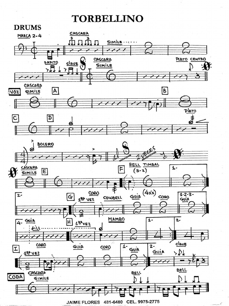 Torbellino - Drums | PDF