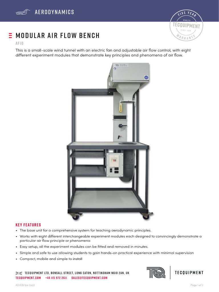 AF10 Air Flow Datasheet | PDF | Alternating Current | Chemical Engineering
