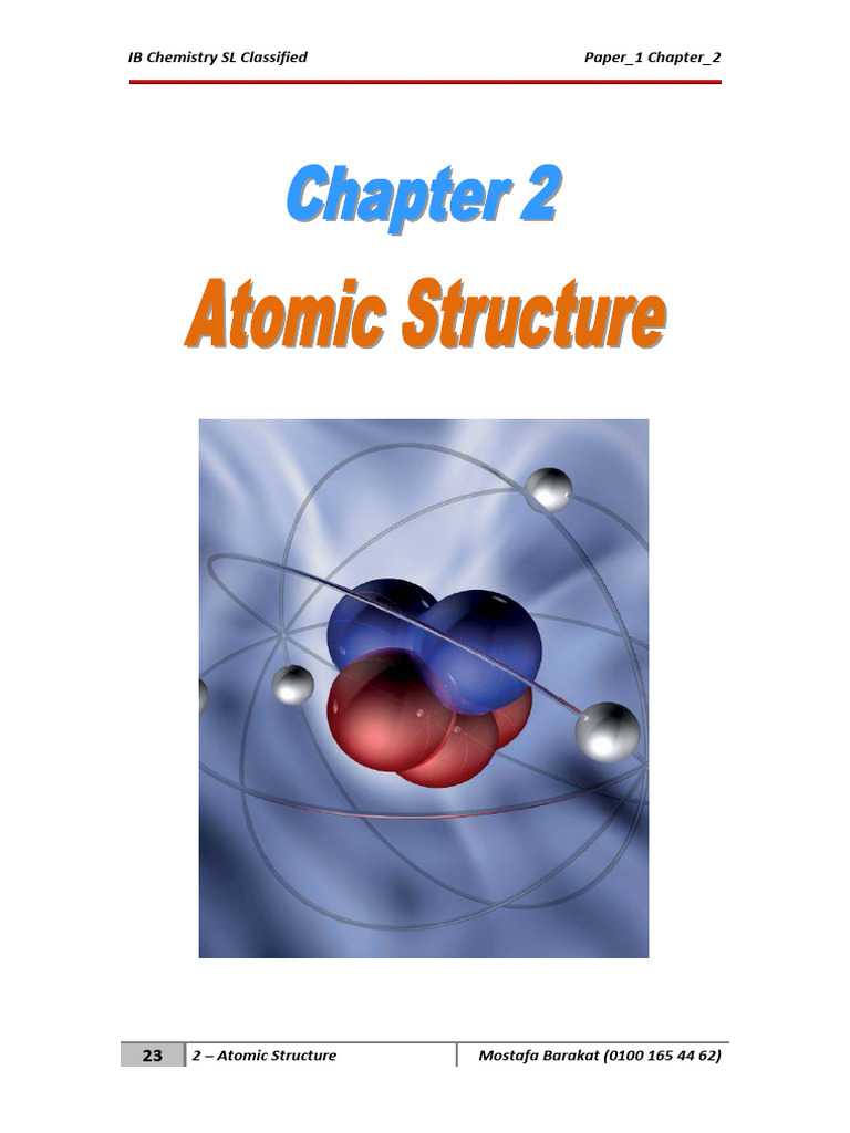 2 - Atomic Structure - P1 | PDF