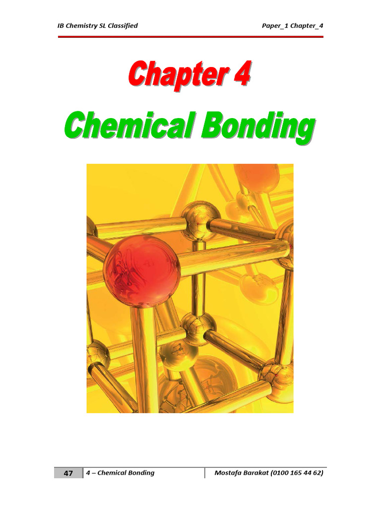 4 Bonding P1 | PDF | Chemical Bond | Ionic Bonding