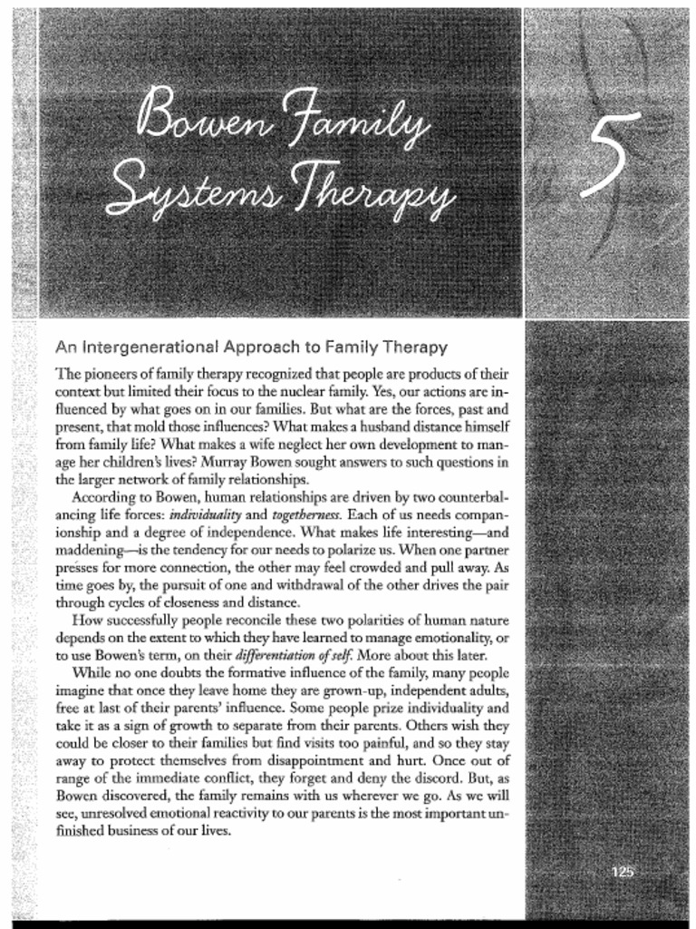 Systemic Family Therapy Reading | PDF