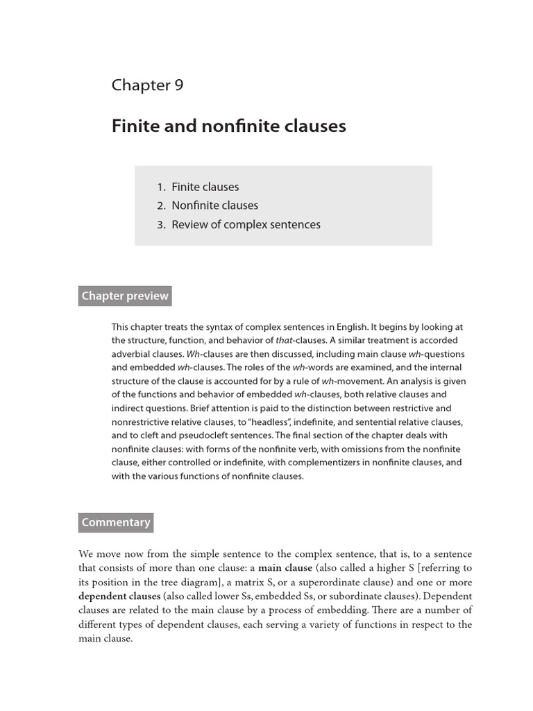 T12 - Syntax Clauses (1) | PDF
